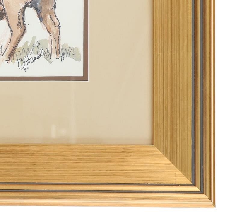 John T. Jones | 1940) buffalo watercolor (1971) | MutualArt