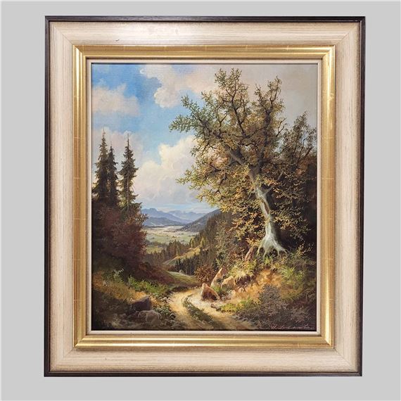 Hermann Dieste | Blick in ein Tal | MutualArt