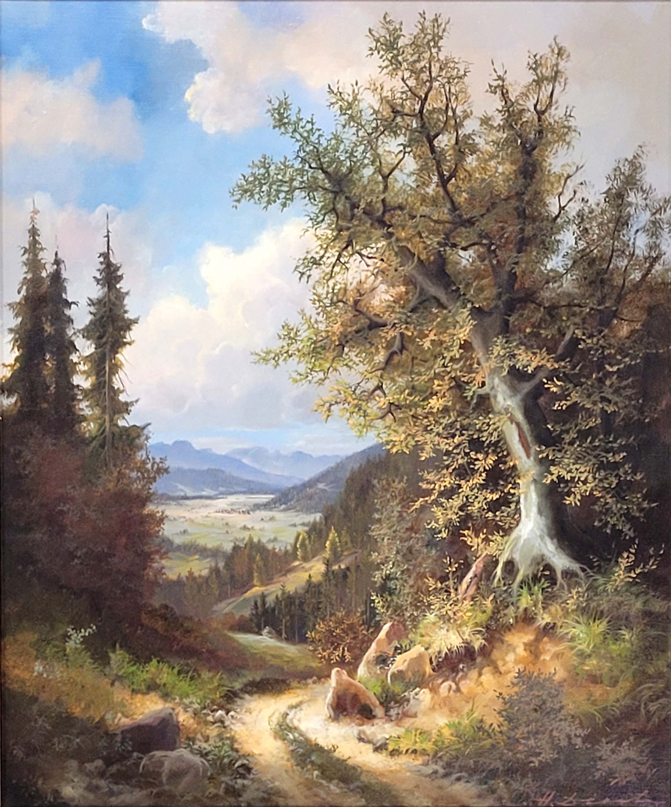 Hermann Dieste | Blick in ein Tal | MutualArt