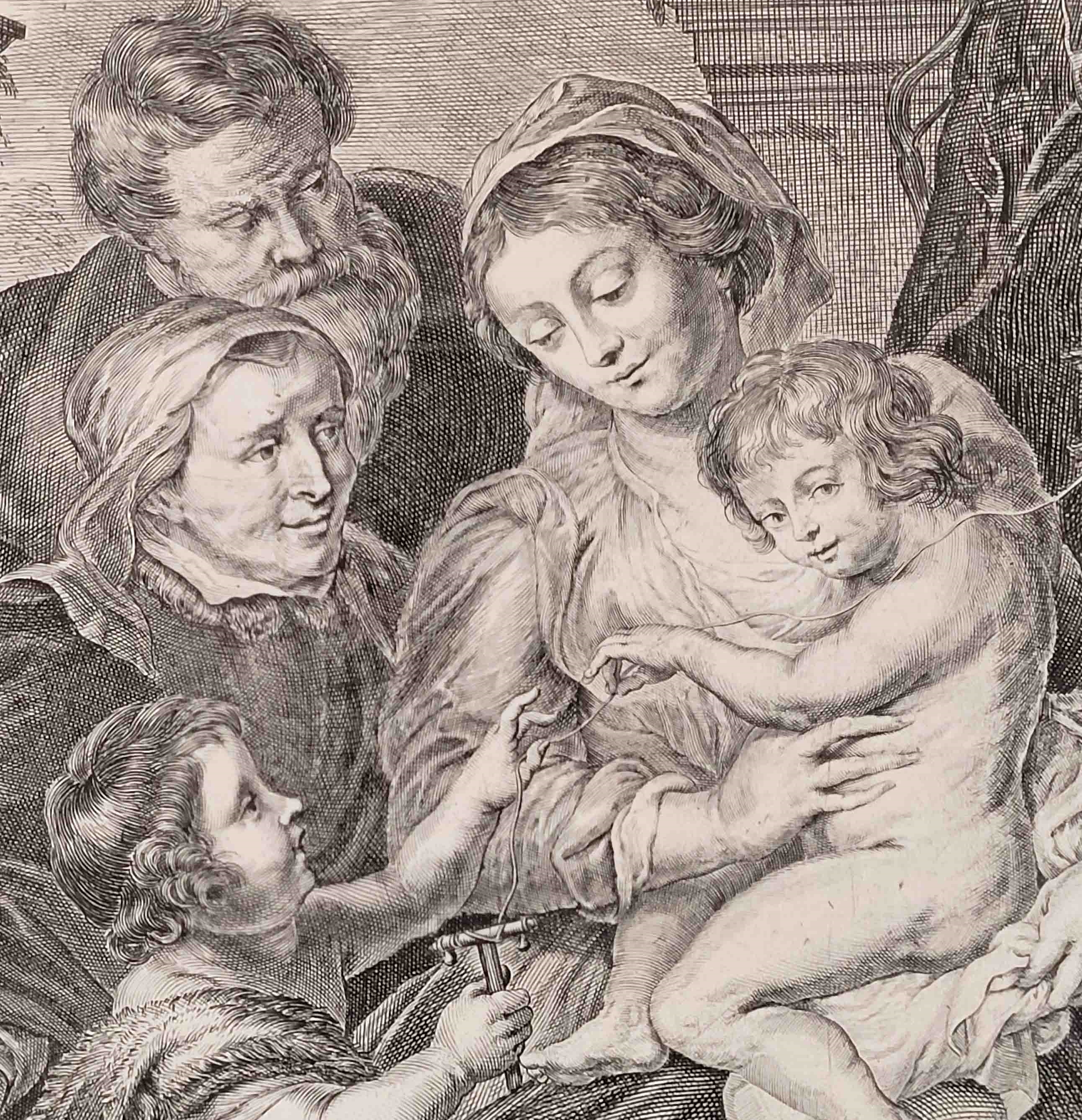 Michel Bunel | Heilige Familie mit Johannesknaben und Elisabeth (1632 ...