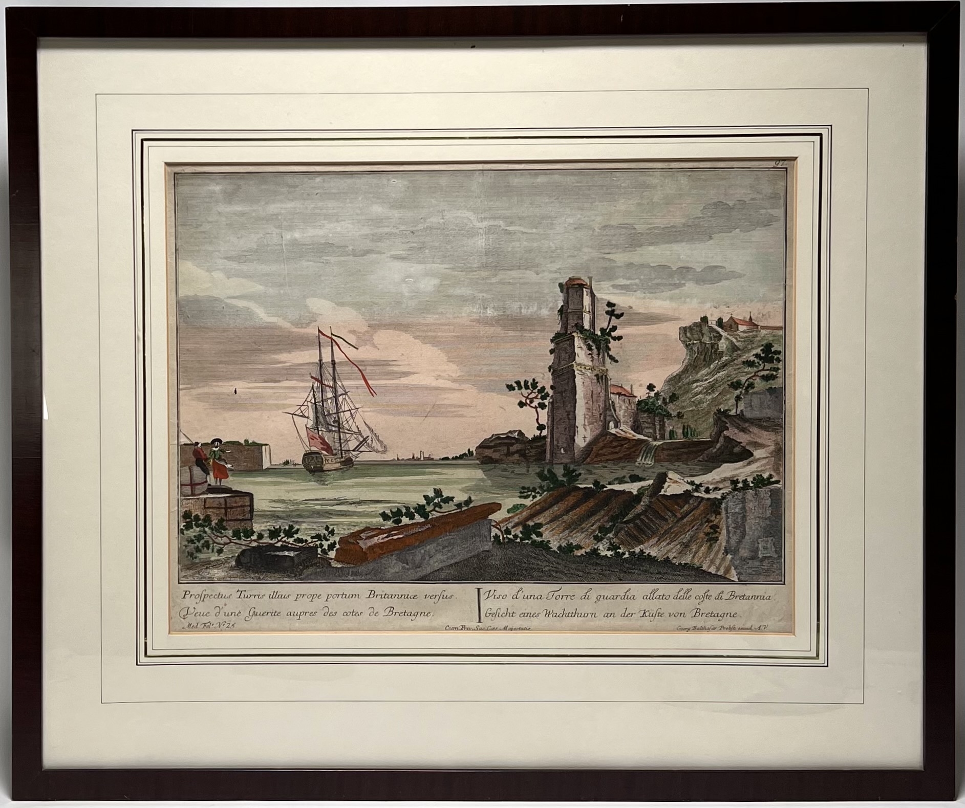 Georg Balthasar Probst | Handingekleurde gravure (1770) | MutualArt