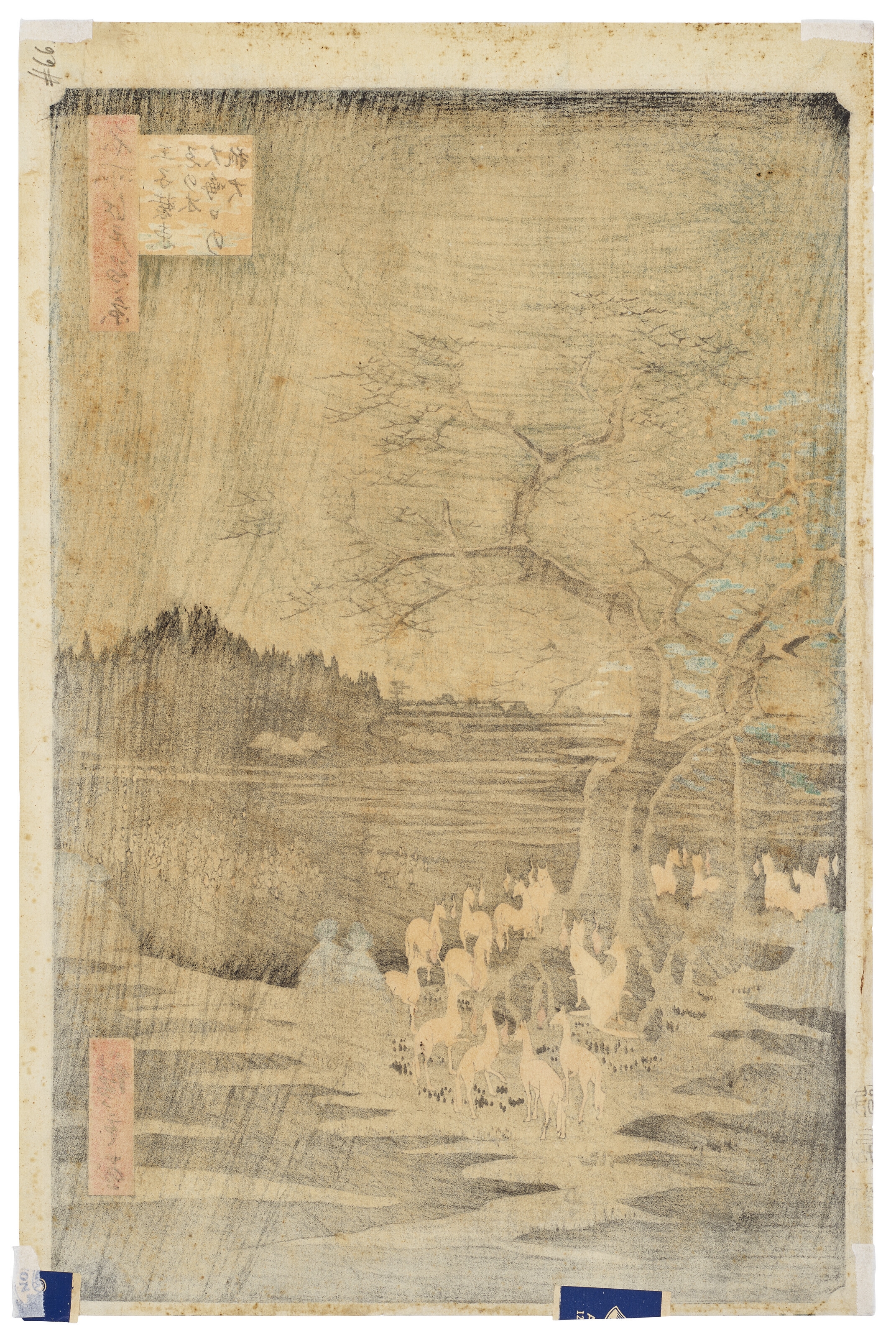 Utagawa Hiroshige | Oji shozoku enoki omisoka no kitsunebi (New Year's ...