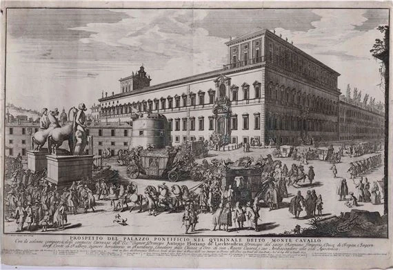 Gomar Wouters | Gommarus Wouters Prospetto del Palazzo Pontificio nel ...