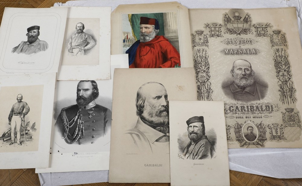 Giuseppe Garibaldi | Giuseppe Garibaldi. Serie di 8 stampe raffiguranti ...