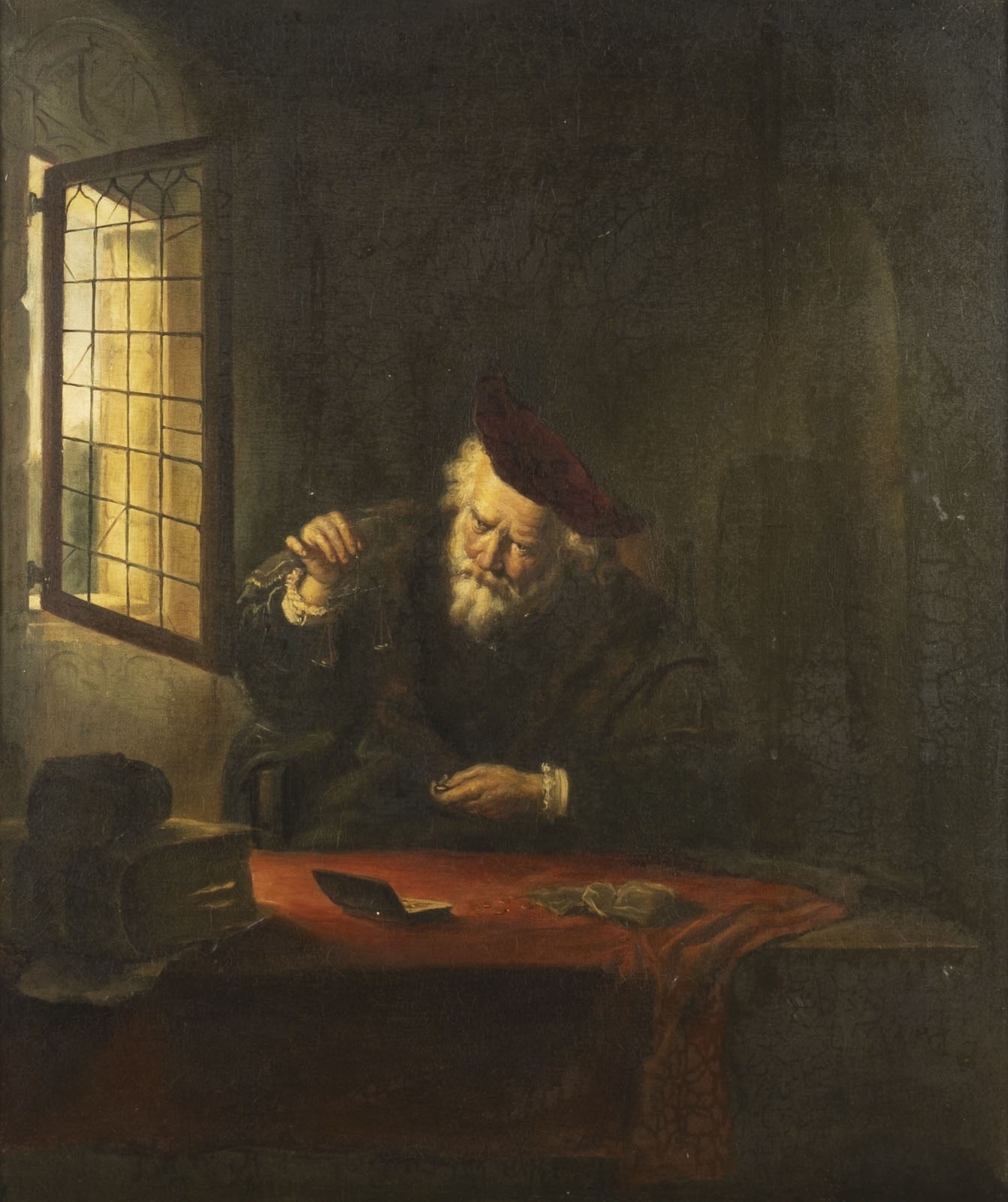Salomon Koninck | THE GOLD-WEIGHER (19th Century) | MutualArt