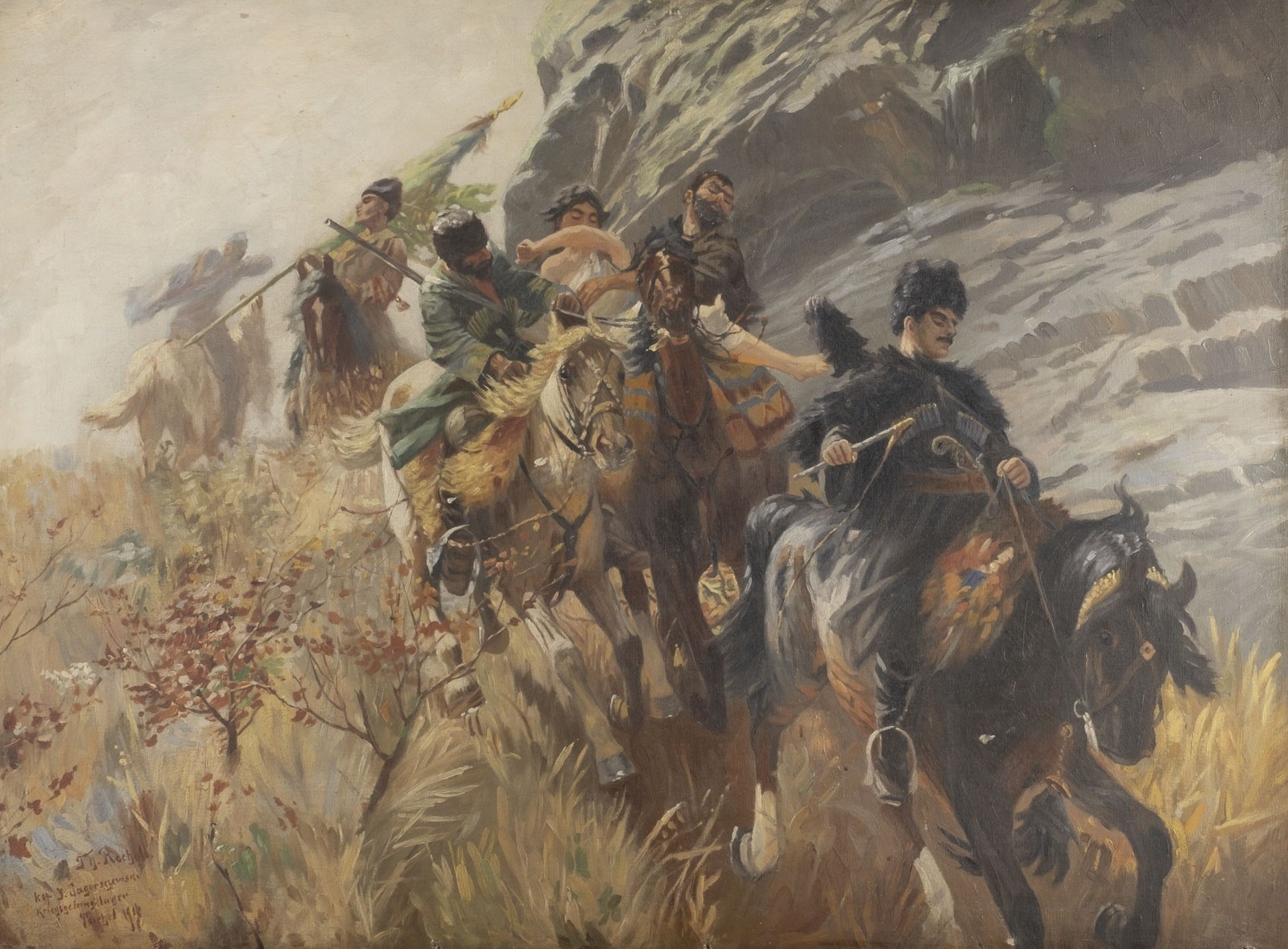Theodor Rocholl | CHERKESS PREY (1907) | MutualArt
