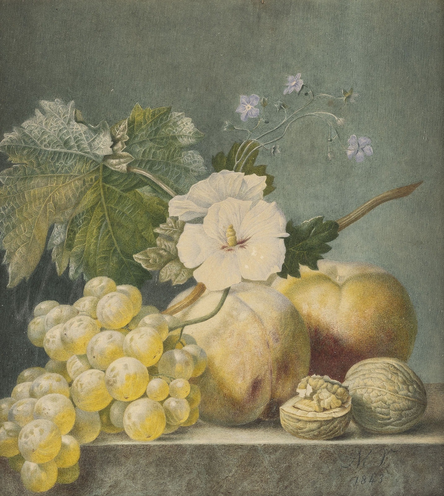 Maria Vos | Still life with a goldfish bowl and various papers on a ...