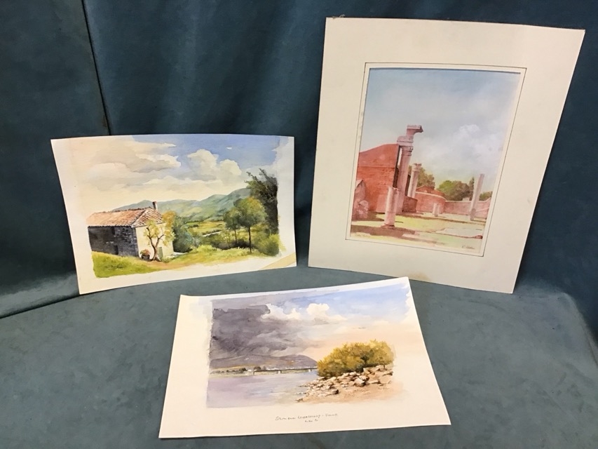 Ray Arthur | six unframed watercolour & pastel views | MutualArt