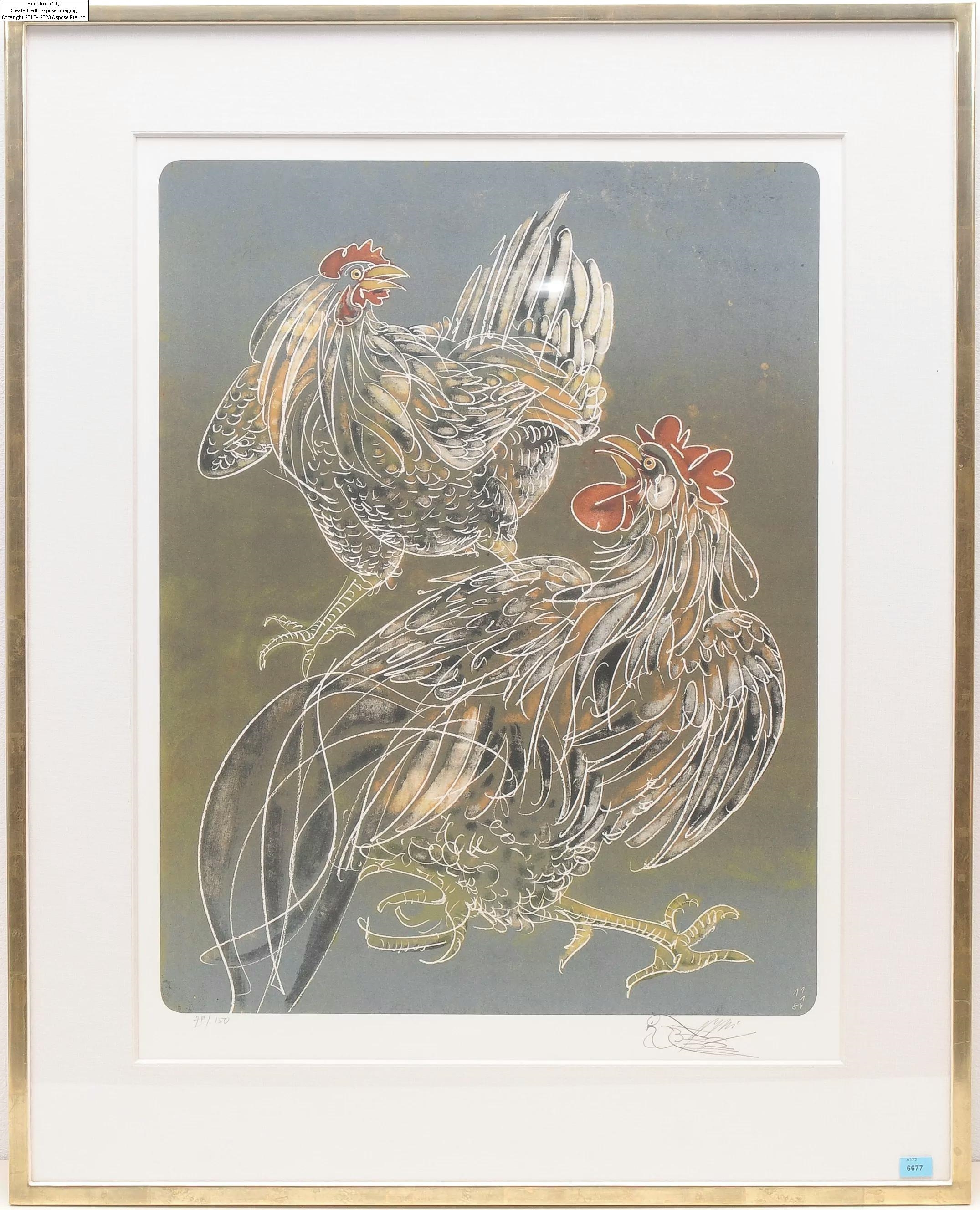 Hans Erni | Drei Pferde (1984) | MutualArt