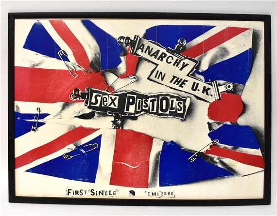 Jamie Reid | Sex Pistols Anarchy In the UK (1976) | MutualArt
