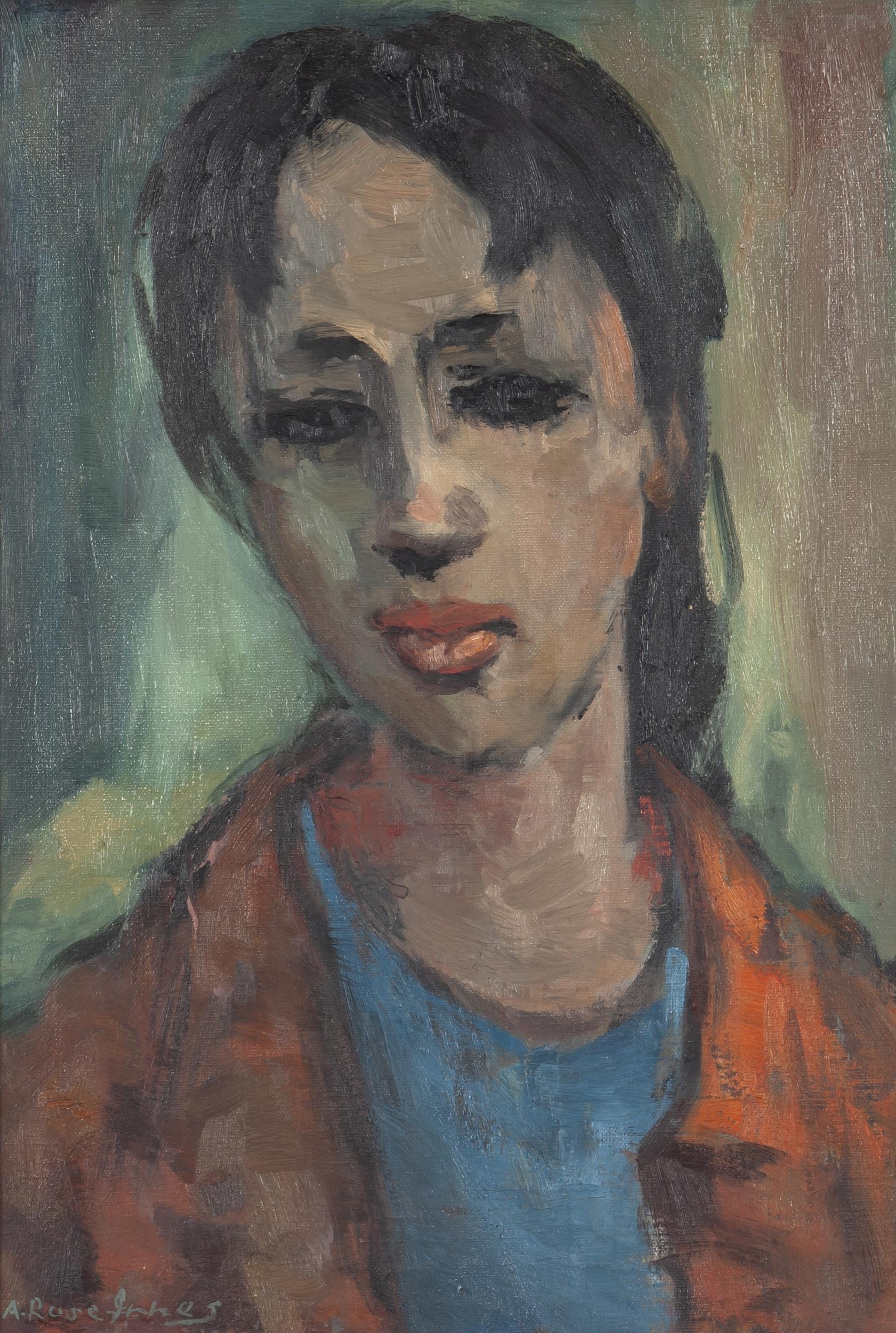 Alexander Rose-Innes | WOMAN IN RED (1950) | MutualArt