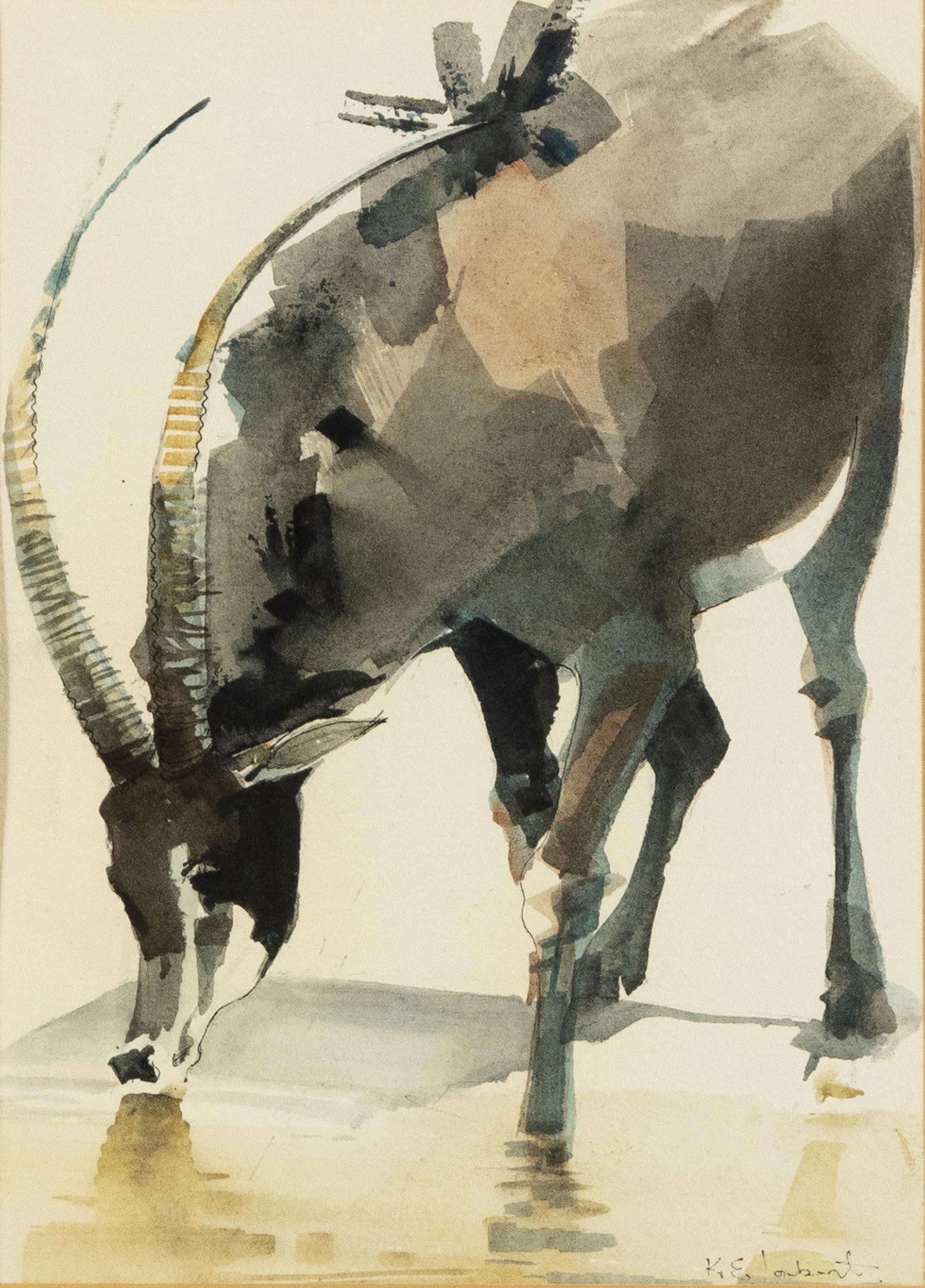 Keith Joubert | WILDEBEEST; ANTELOPE; SABLE BUCK; DRINKING SABLE BUCK ...