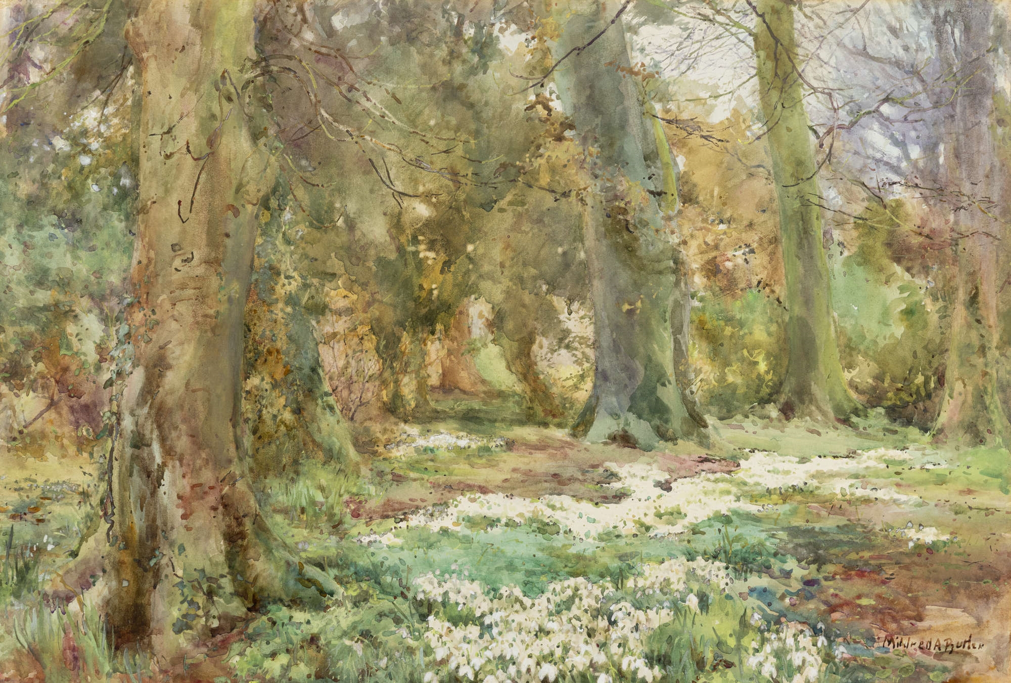 Mildred Anne Butler | View of a garden | MutualArt