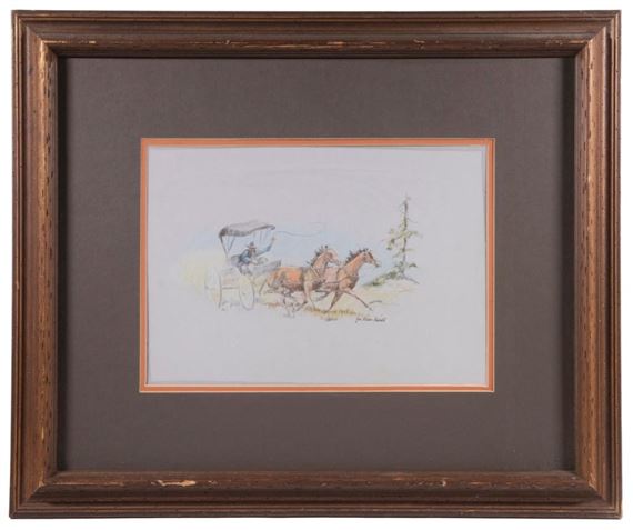 Joe Rader Roberts | Horse Drawn Wagon | MutualArt