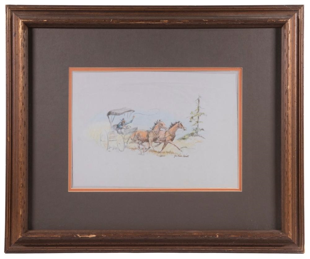 Joe Rader Roberts | Native American on Horseback | MutualArt