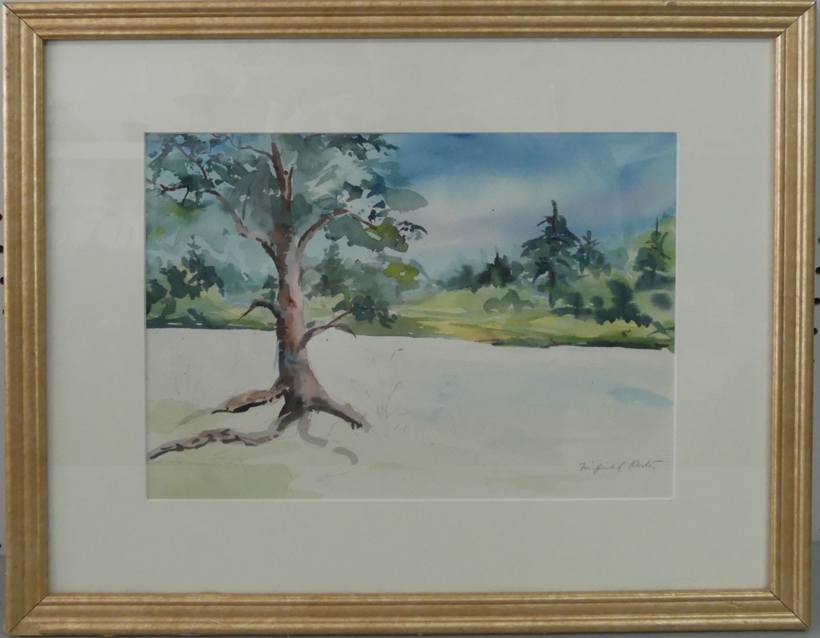 Fairfield Porter | Landscape with House, Southampton (1969) | MutualArt