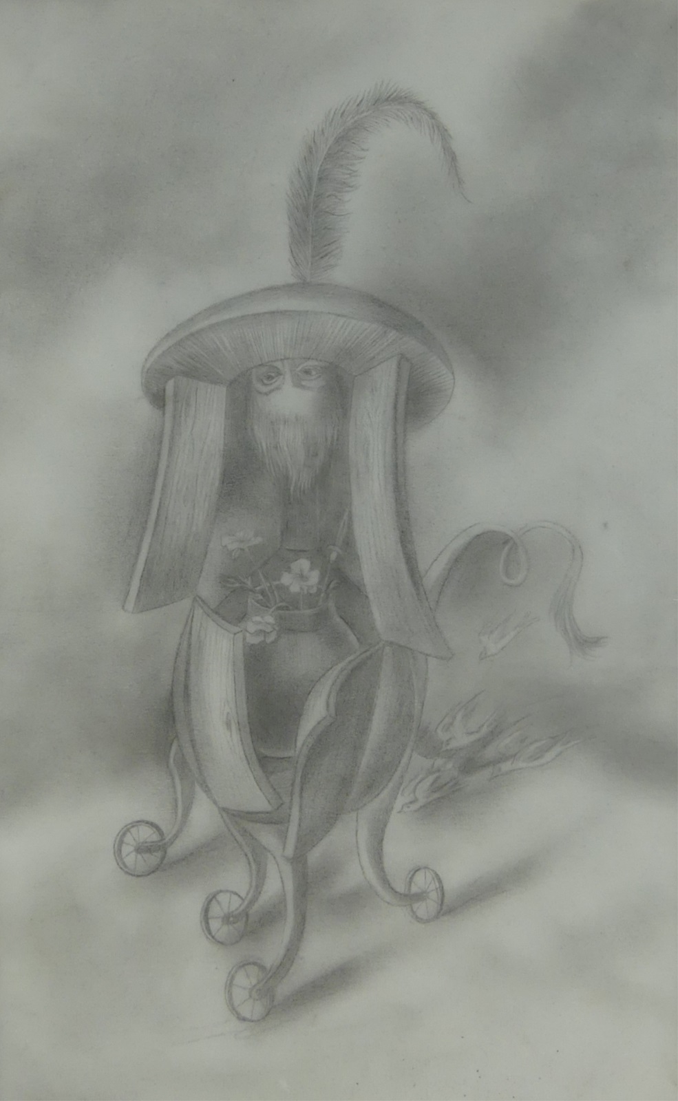 Remedios Varo | Surrealist pencil drawing on wax paper in the manner of ...