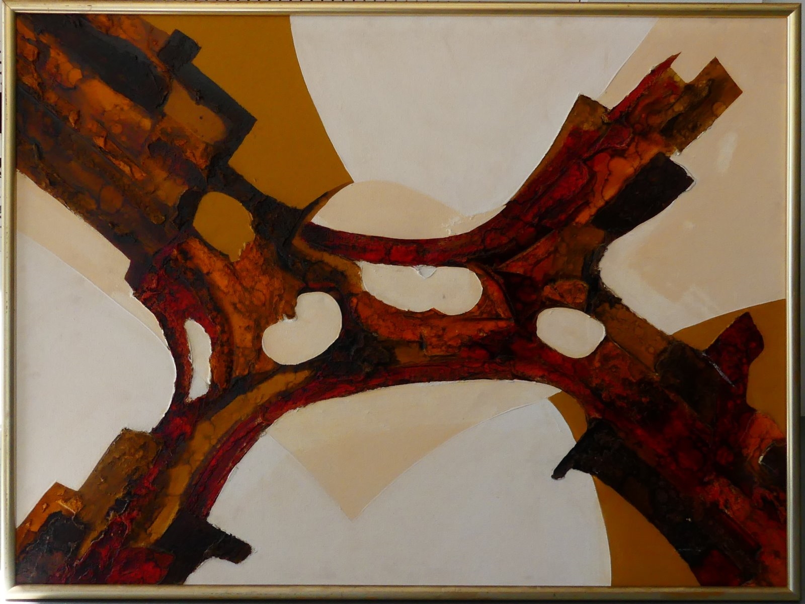 Conrad Marca-Relli | Oil painting and collage on canvas attributed to ...