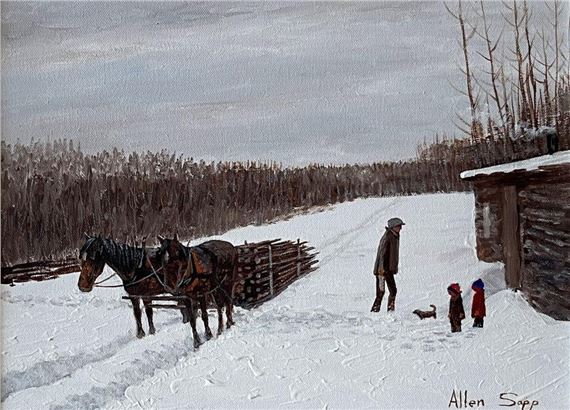 Allen Sapp | ALAN SAPP CANADIAN PAINTING | MutualArt