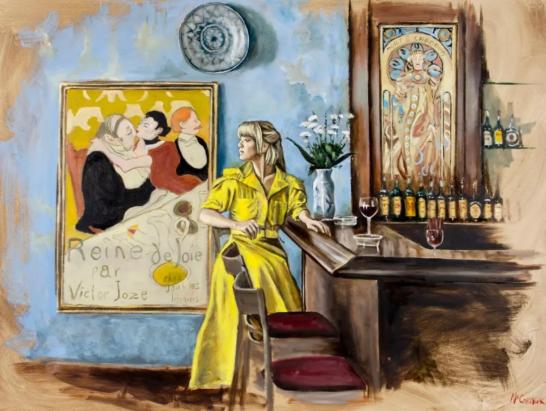 Harry McCormick | Woman at Bar | MutualArt