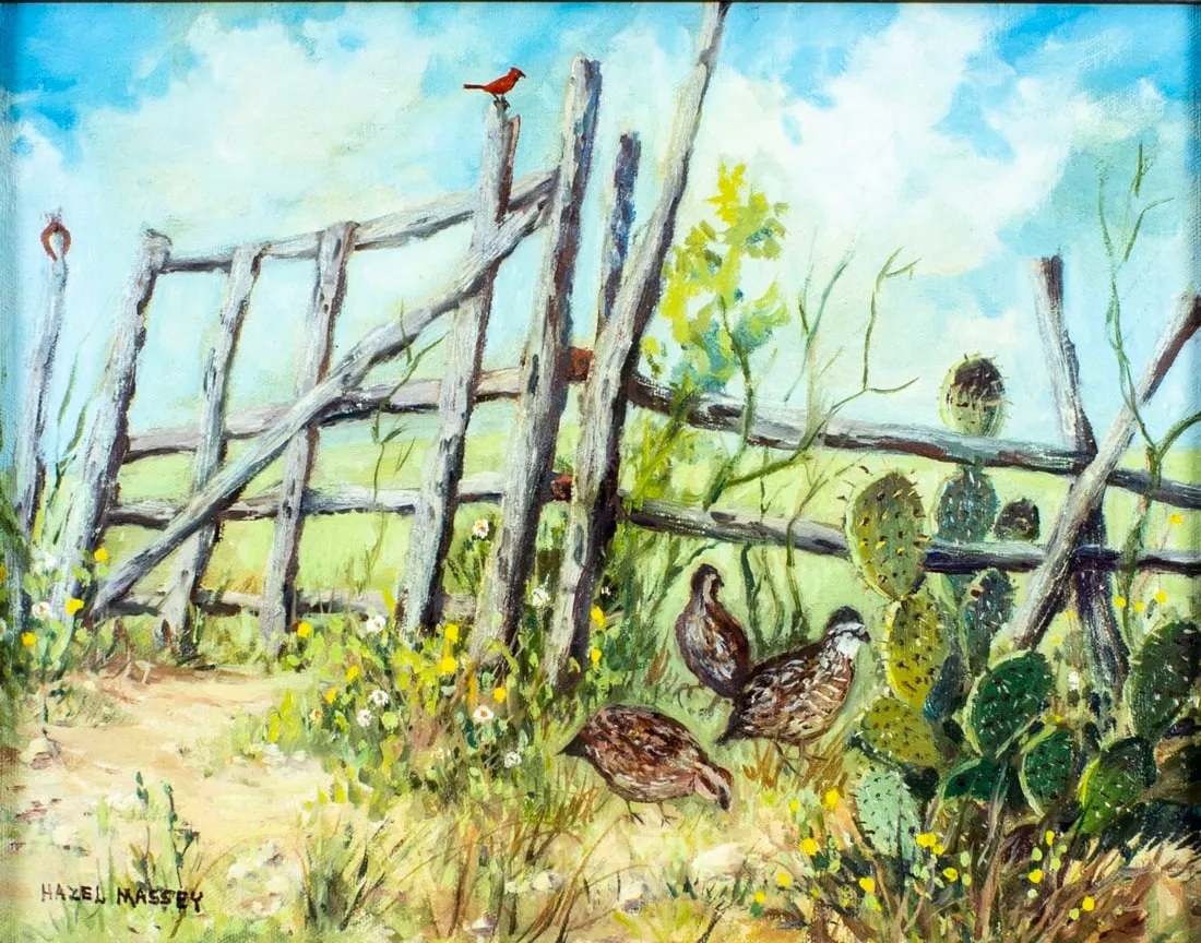 Hazel Massey | Family of Quail | MutualArt
