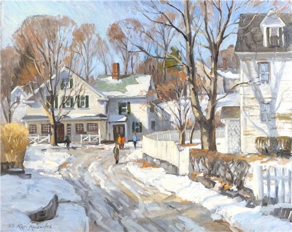 Kenneth Knowles | Snowfall on Annisquam Village, 1999 (1999) | MutualArt