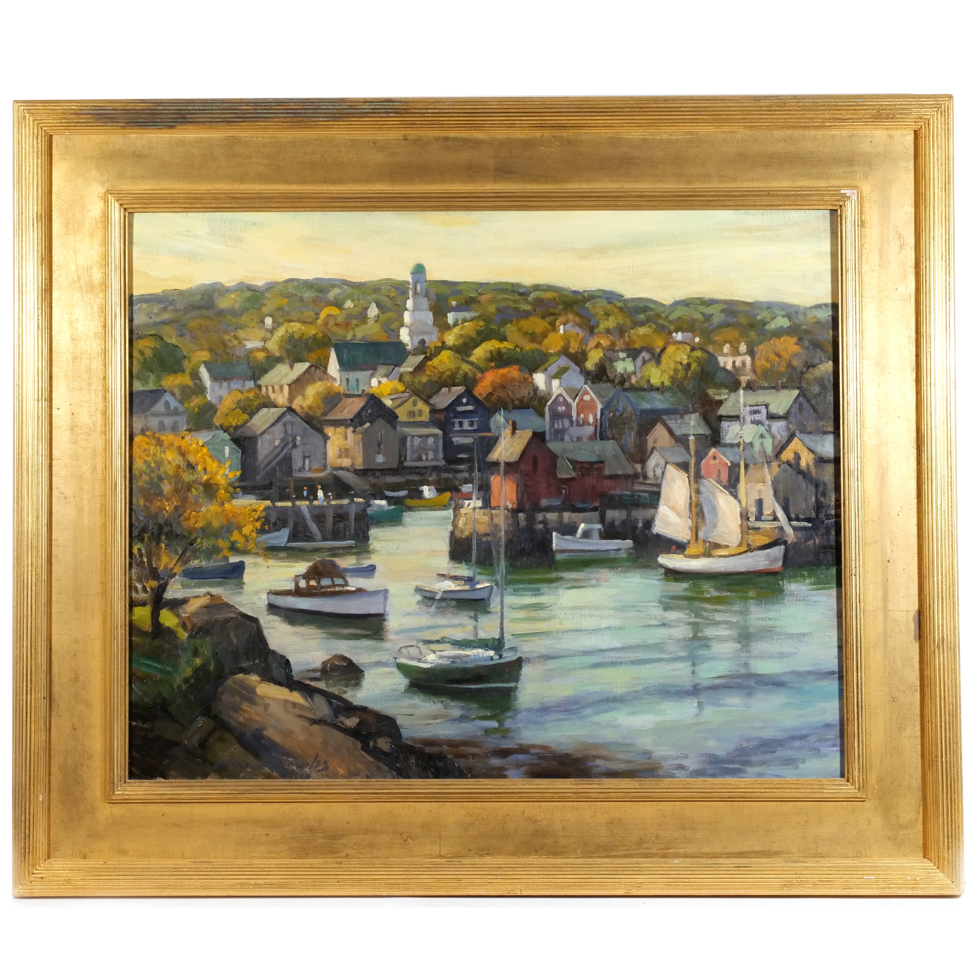 Kenneth Knowles | View of Rockport Harbor from Headlands (1998) | MutualArt