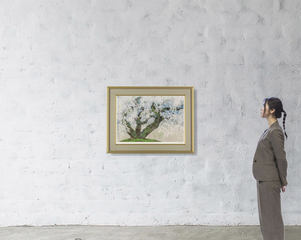 Chinami Nakajima | Cherry blossoms in Yumedono | MutualArt