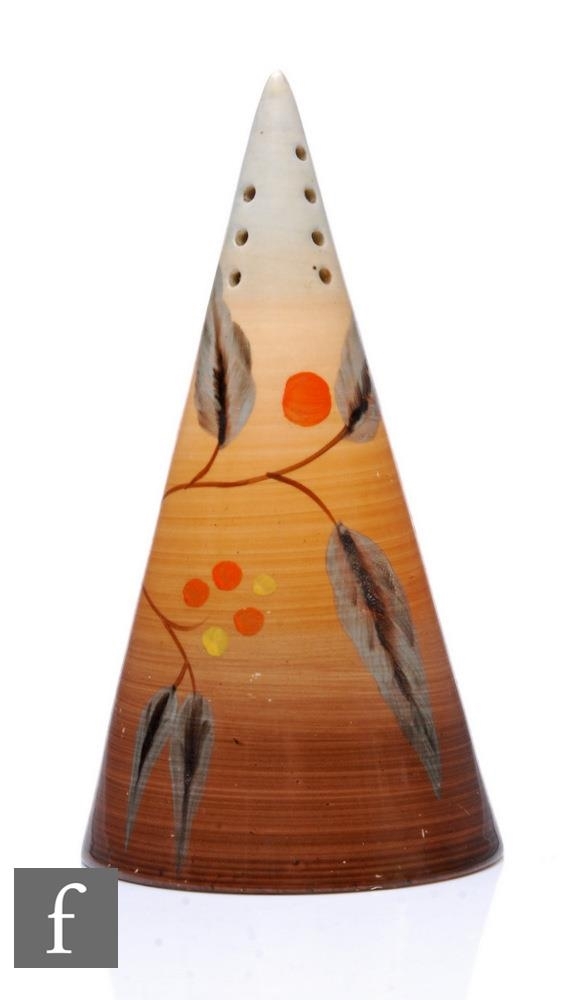 Clarice Cliff | A conical sugar sifter circa 1936 (Circa 1936) | MutualArt