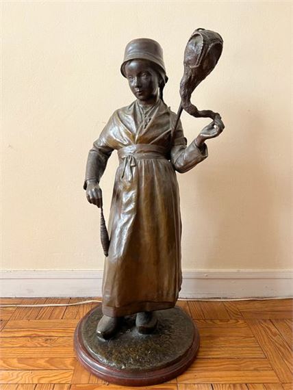 Jean-Marie Camus | The Spinner Shaded brown patina bronze proof Signed ...