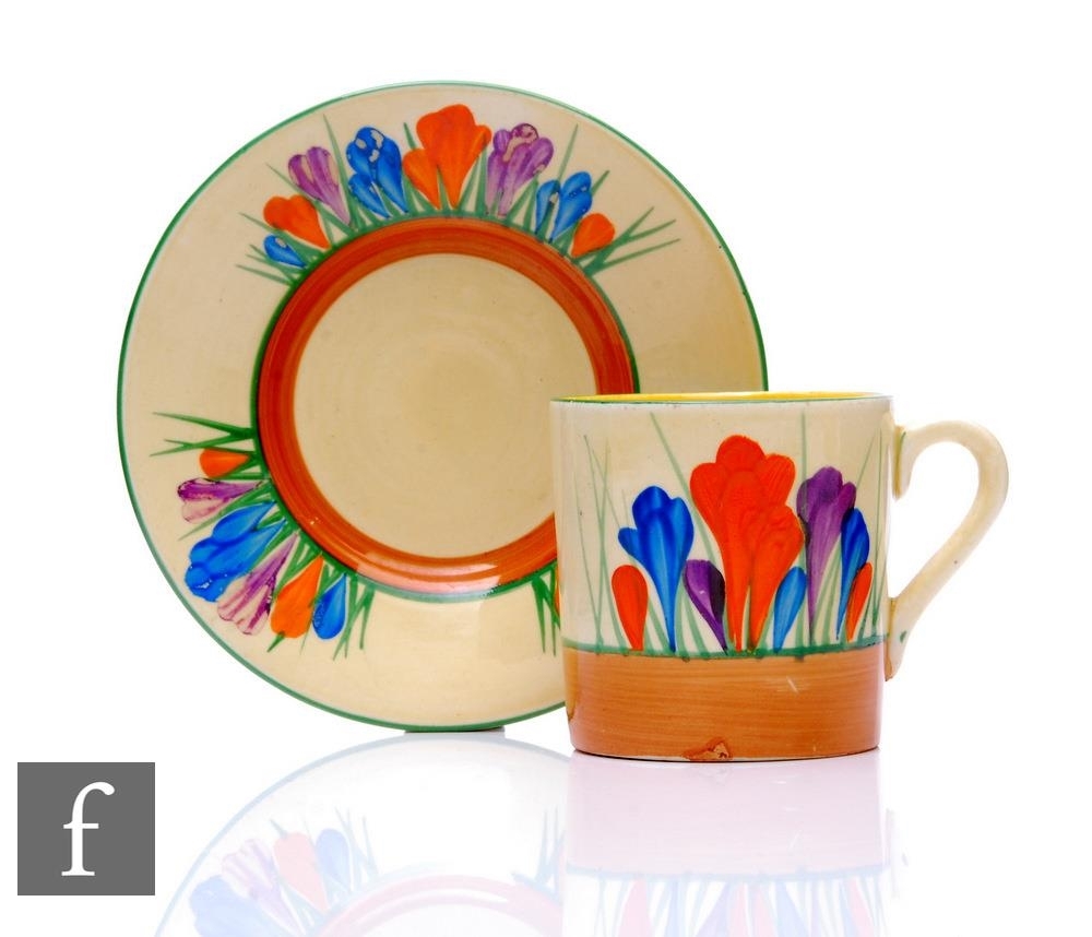 Clarice Cliff | Clarice Cliff - Crocus - A Tankard shape coffee can and ...