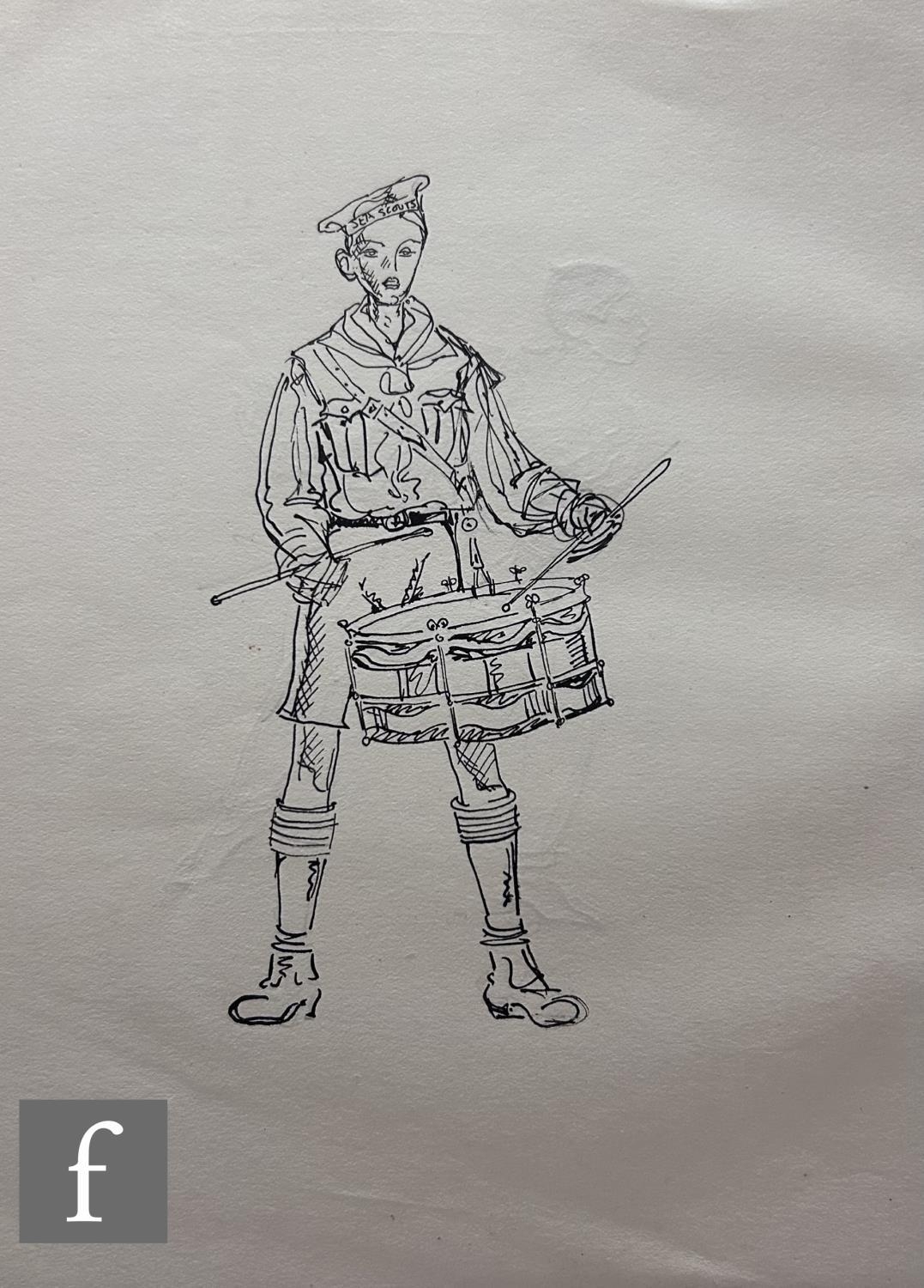 Albert Wainwright | The Sea Scout playing the drum | MutualArt