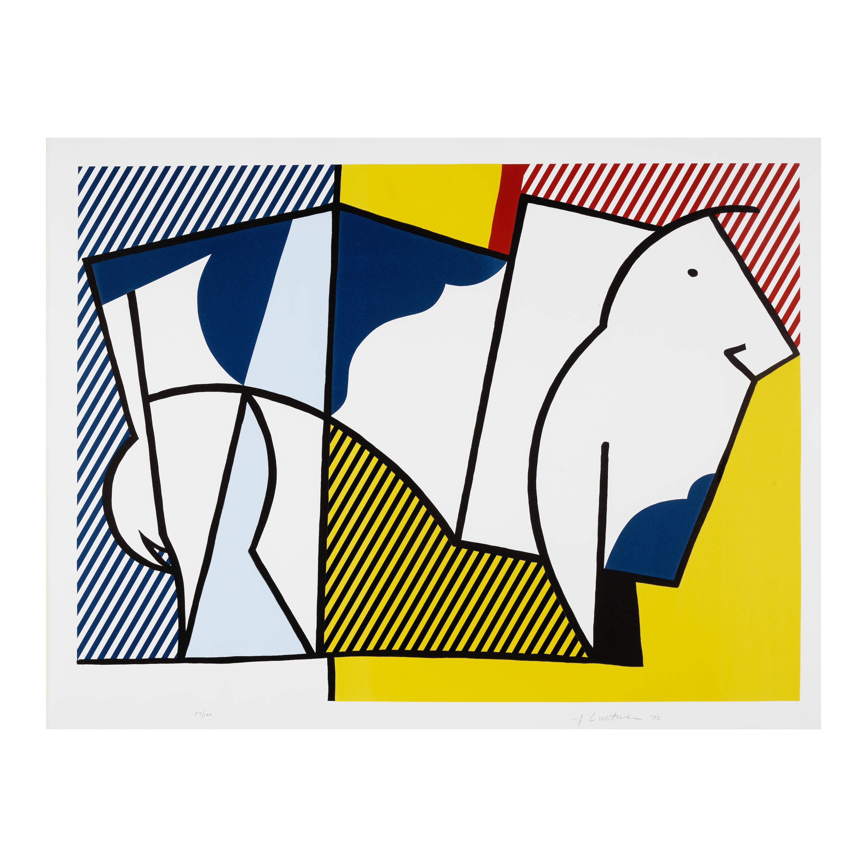 Roy Lichtenstein | Bull III, from Bull Profile Series (2013) | MutualArt