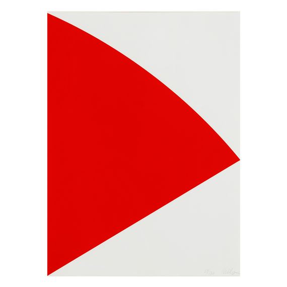 Ellsworth Kelly | Red Curve (for Joel) (1993) | MutualArt
