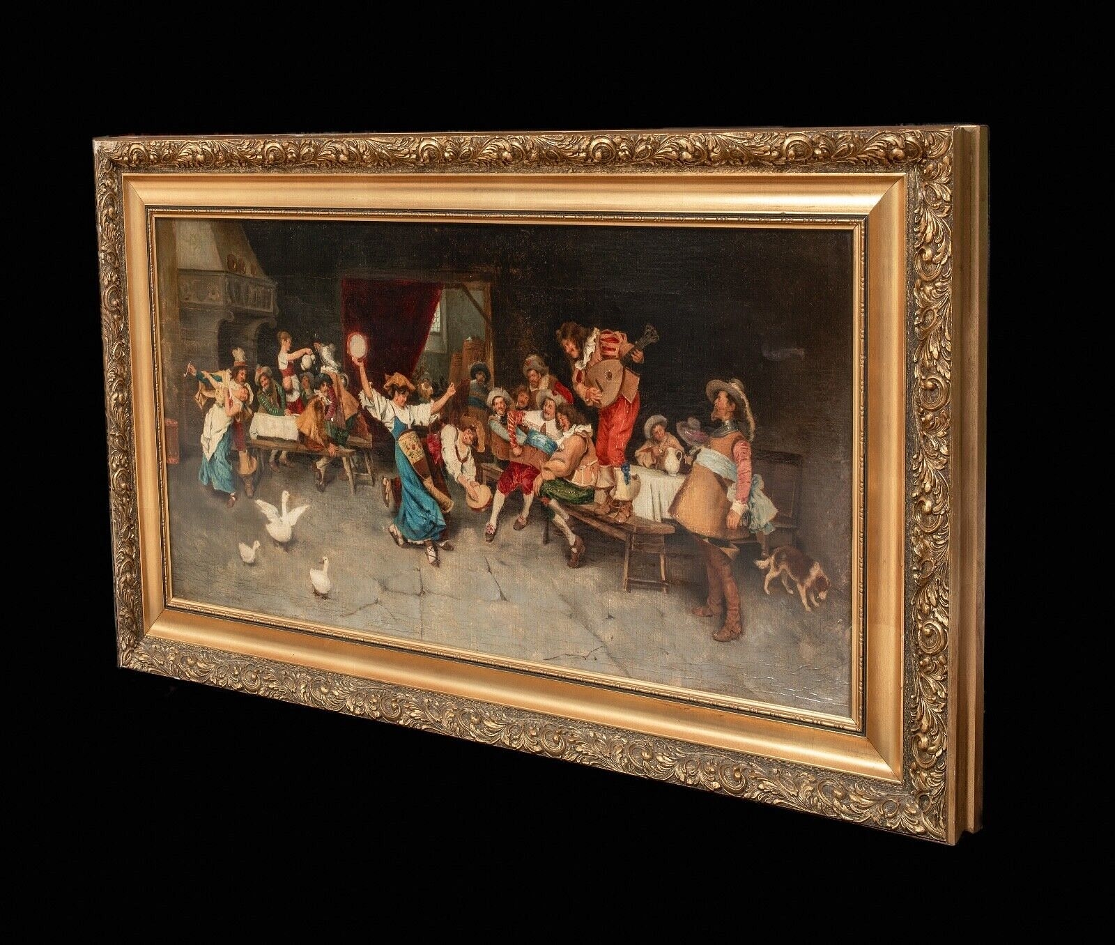 Francisco Vines | DANCE PARTY OIL PAINTING (19th Century) | MutualArt