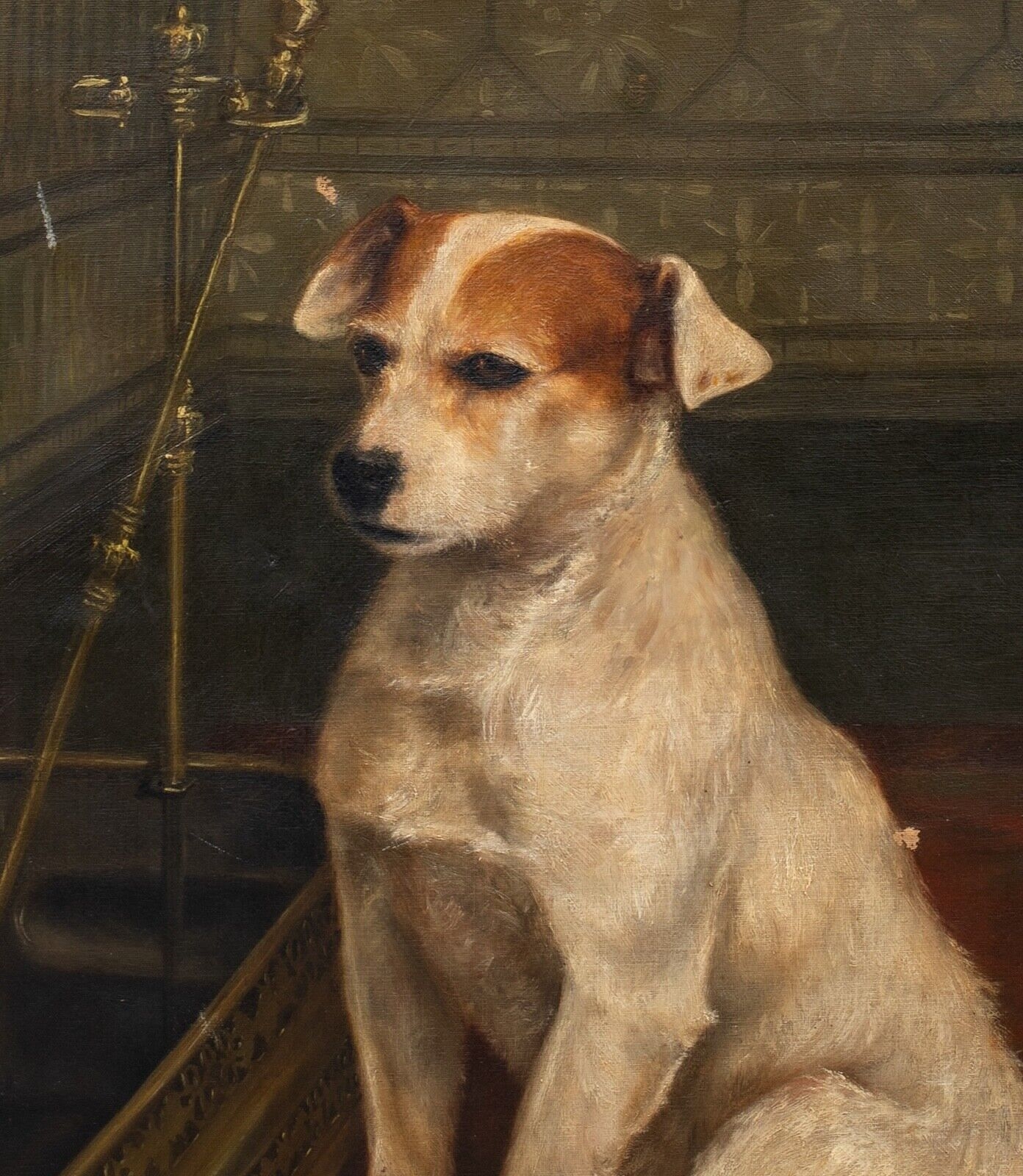 Jack Russell | PORTRAIT OF PIP A JACK RUSSELL OIL PAINTING (19th ...