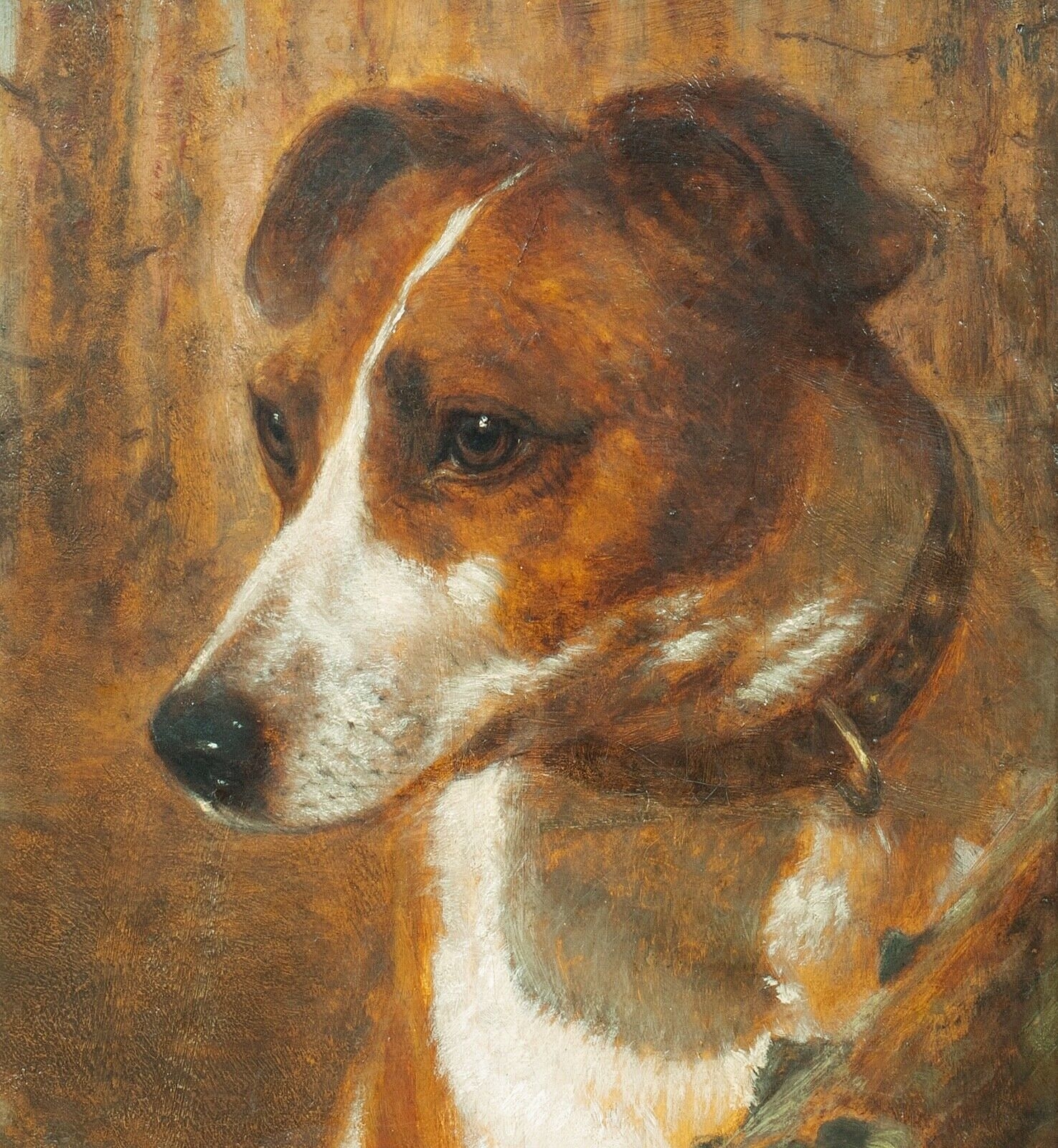 Jack Russell | PORTRAIT OF A JACK RUSSELL TERRIER OIL PAINTING (19th ...