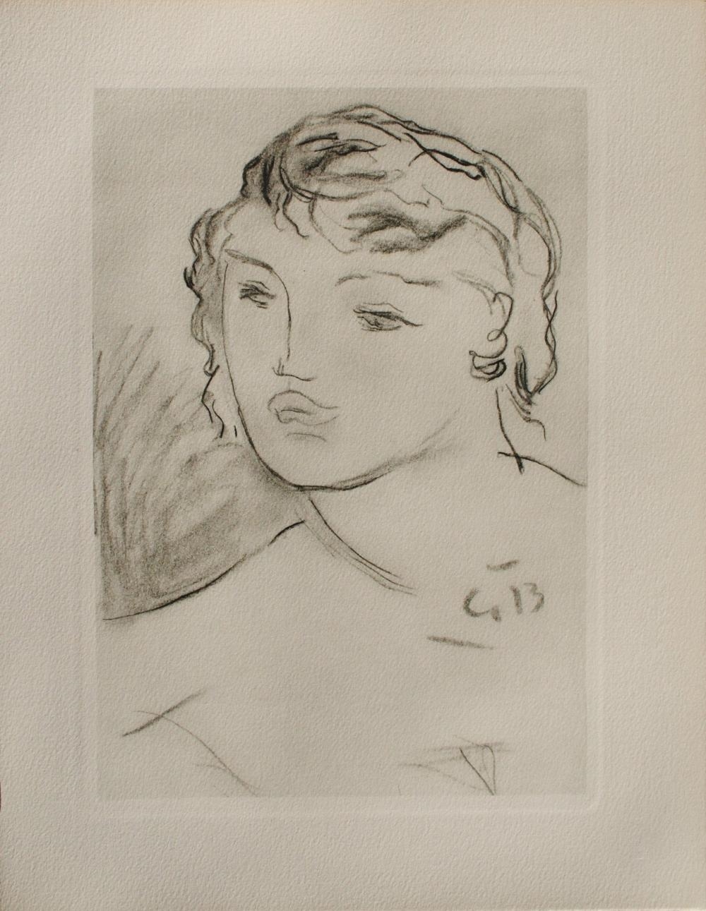Georges Braque | GEORGES BRAQUE - PORTRAIT DE FEMME | MutualArt