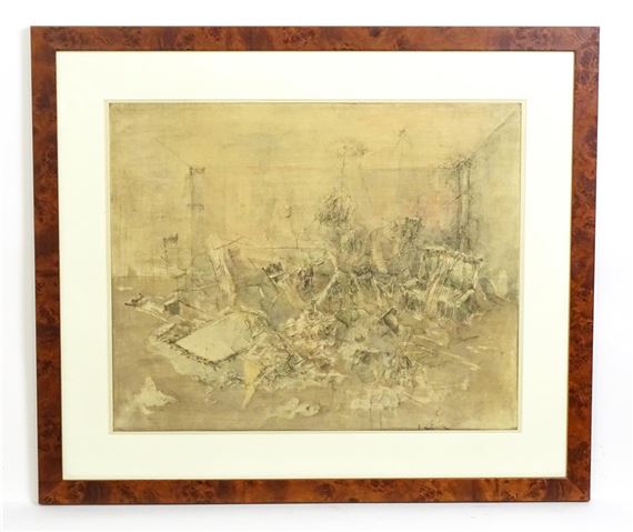 Yuri Kuper | A distressed interior scene with chairs | MutualArt