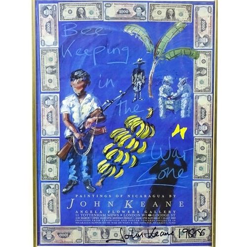 John Keane | A 20thC exhibition poster for Paintings of Nicaragua by ...