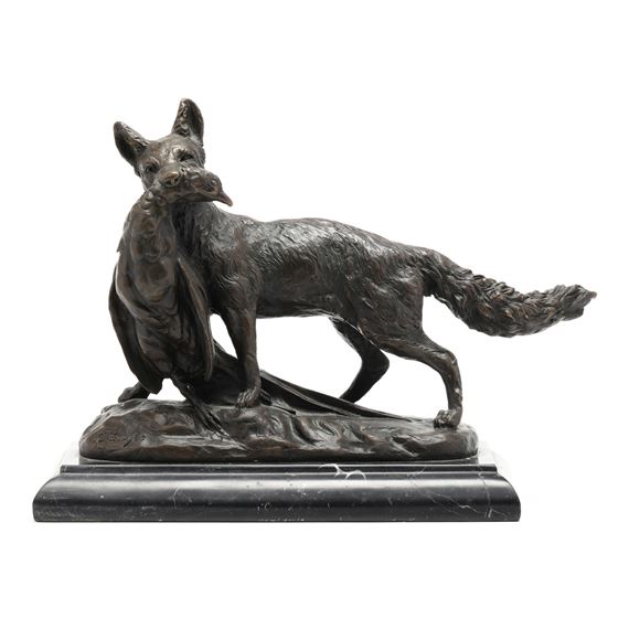 Émile Louis Truffot | Fox with Pheasant | MutualArt
