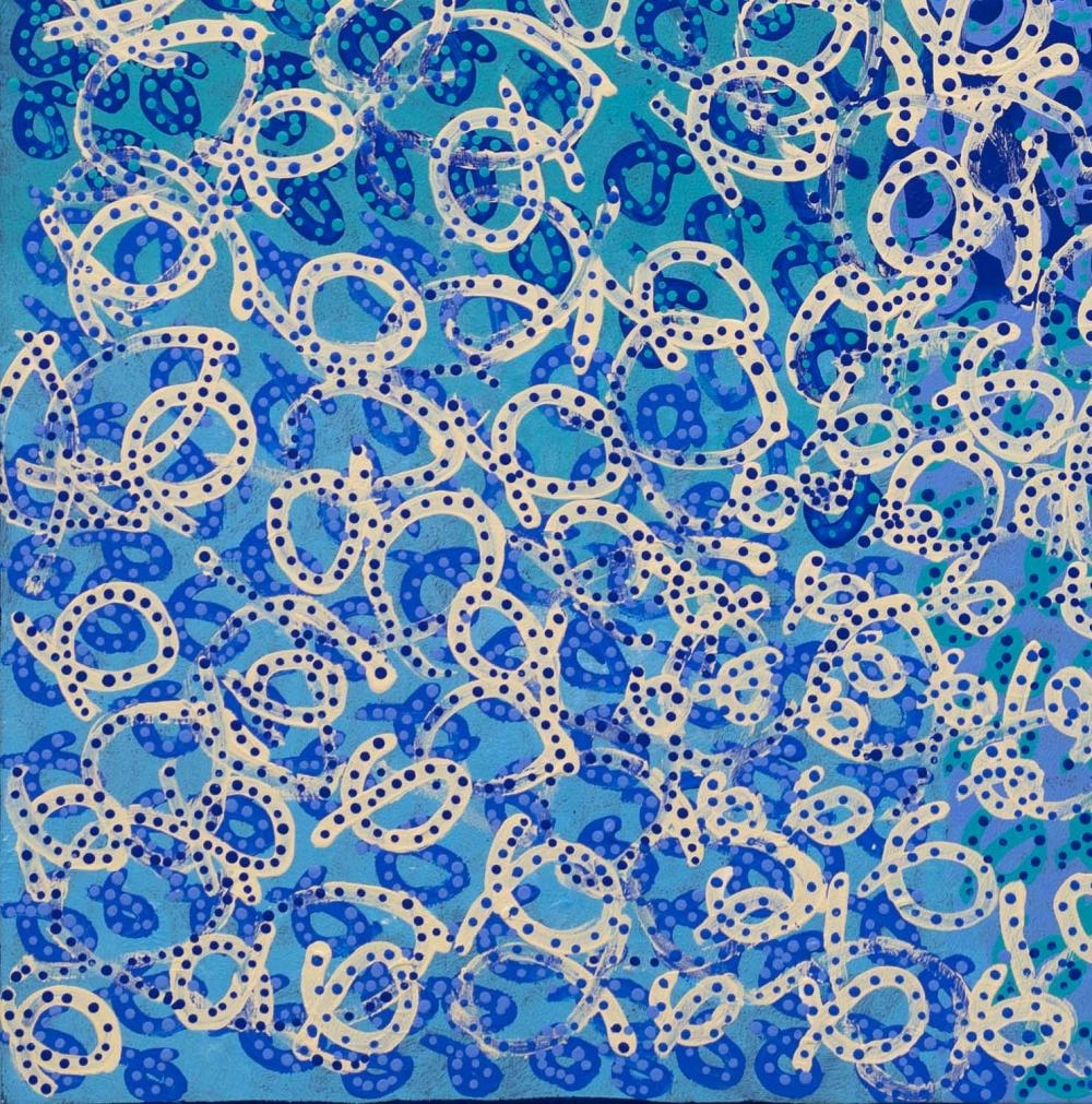 Louise Daniels Nampitjinpa | Bush Tucker Dreaming | MutualArt