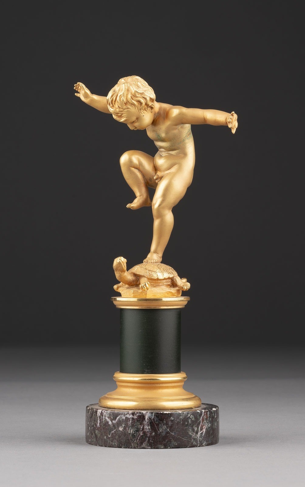 Karl Ludwig Otto Geyer | BALANCING PUTTO ON A TURTLE | MutualArt