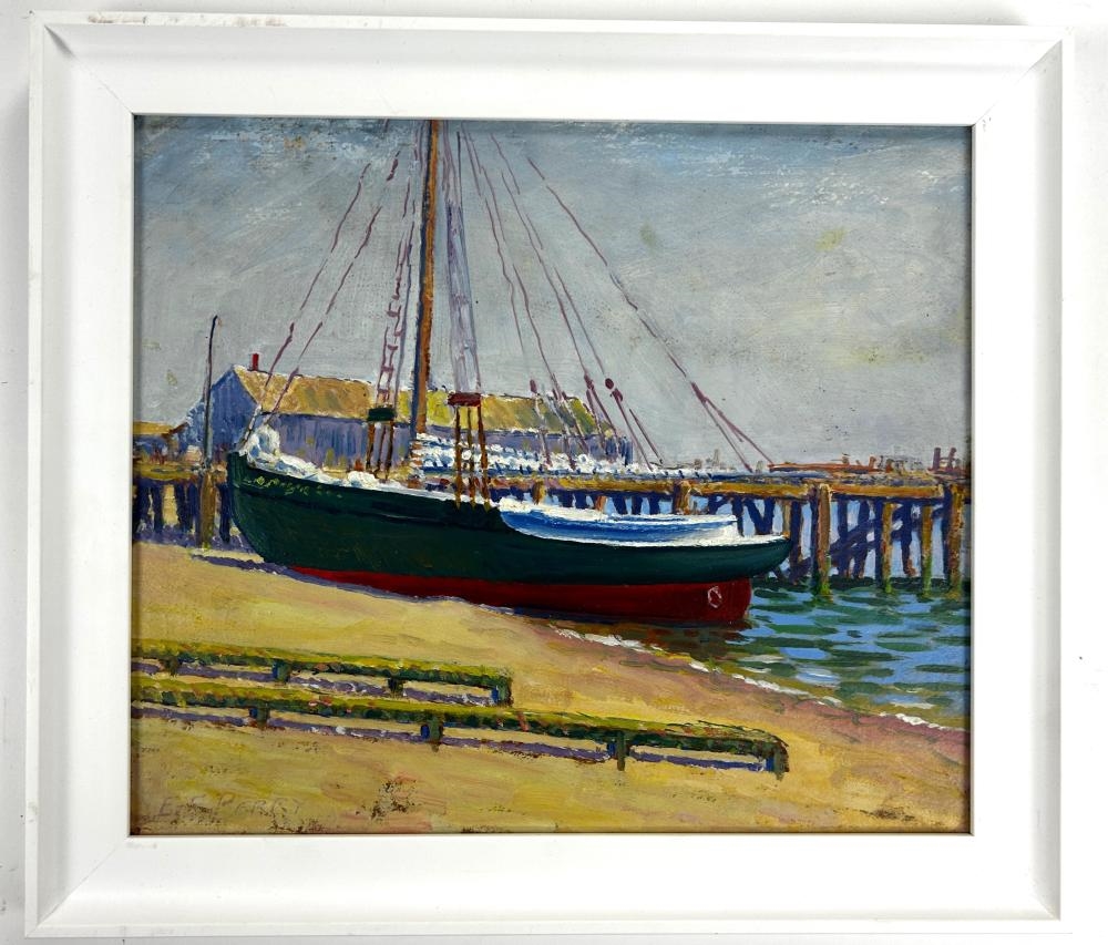 Ernest E. Perry | Beached Boat (Early 20) | MutualArt