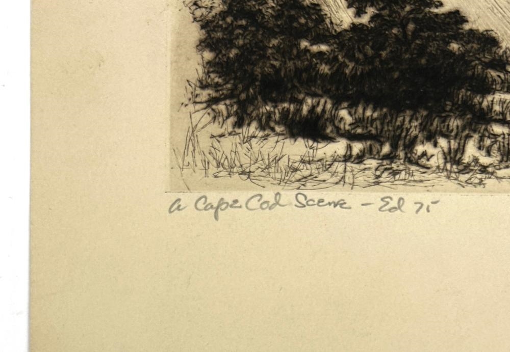 Donald Frederick Witherstine | Lot of 2: A Cape Cod Scene & Windswept ...