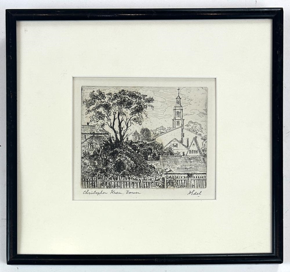 Albert Edel | Christopher Wren Tower (Early 20) | MutualArt