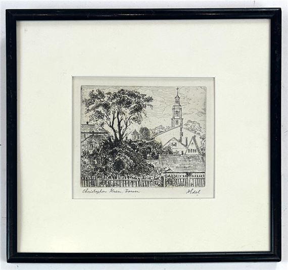 Albert Edel | Christopher Wren Tower (Early 20) | MutualArt