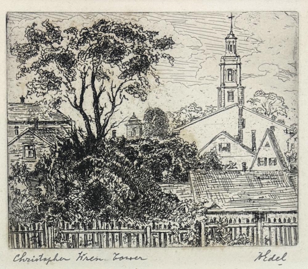 Albert Edel | Christopher Wren Tower (Early 20) | MutualArt
