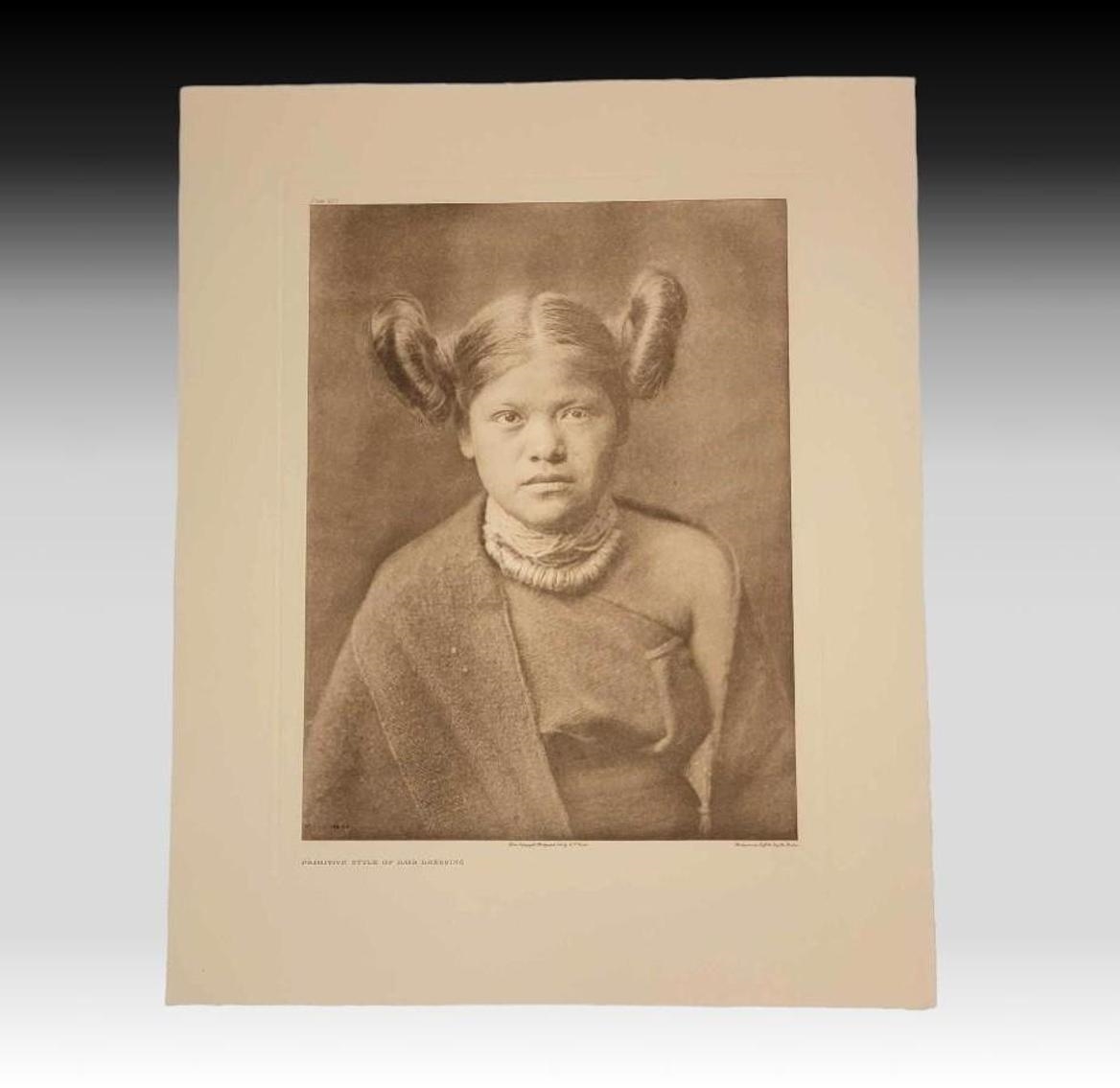 Edward S. Curtis | Primitive Style of Hair Dressing (Circa 1921 ...