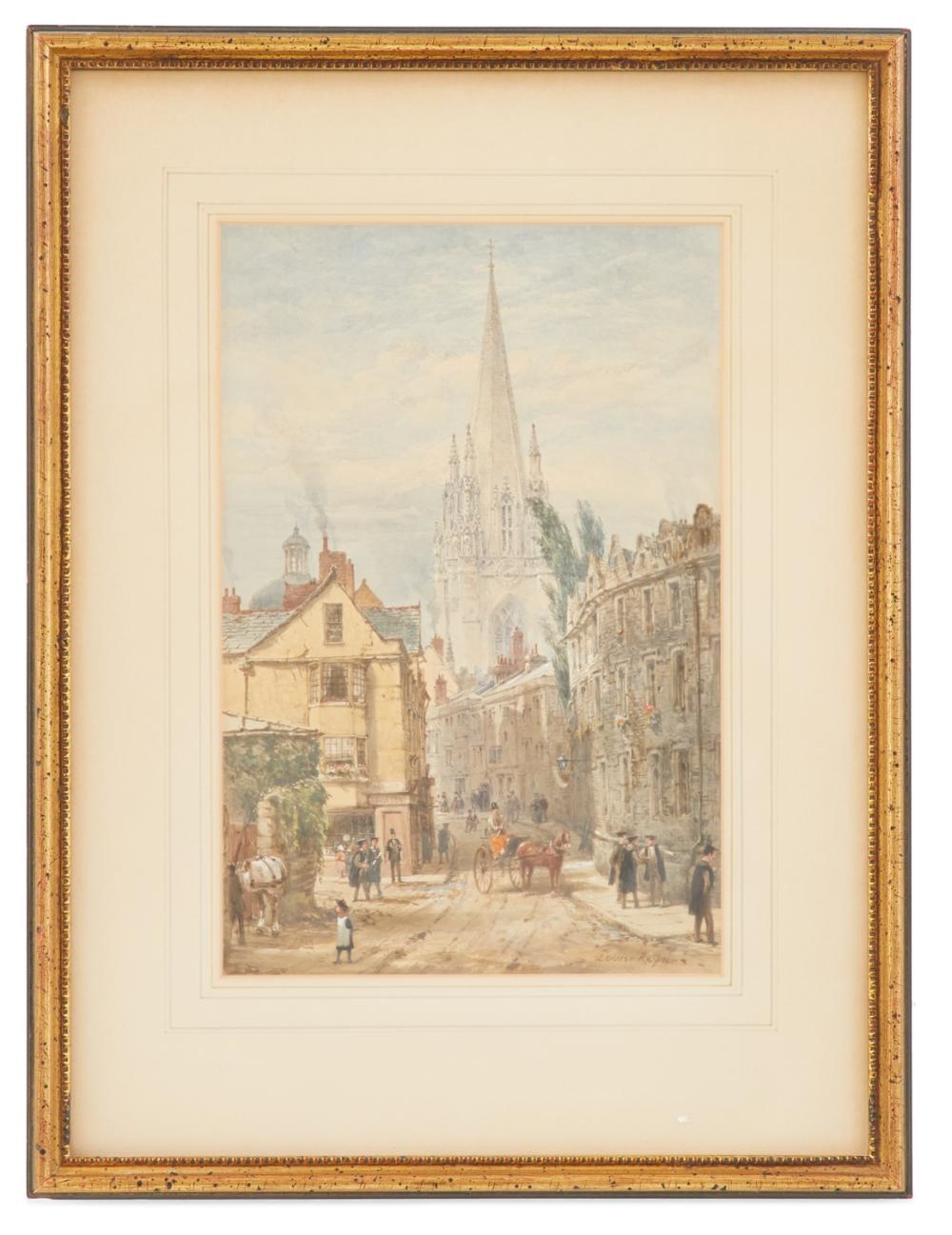 Louise Rayner | View of the Church of St. Mary the Virgin, Oxford, from ...
